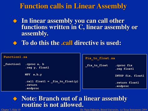Ppt Chapter 7 Linear Assembly Powerpoint Presentation Free Download Id424799