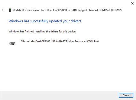 The CP2105 USB To UART Driver Installation Instructions Terasic Wiki