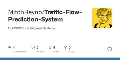 GitHub MitchReyno Traffic Flow Prediction System COS Intelligent Systems