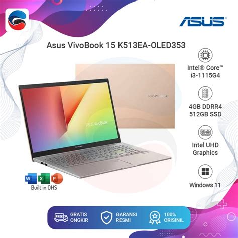 Jual Asus Laptop Vivobook K Ea Oled Intel Core I Gb Gb Win Oled Shopee Indonesia