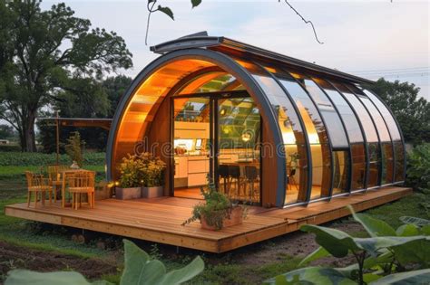 Automated Greenhouse With Smart Climate Control For Energy Efficient Farming Solutions Stock