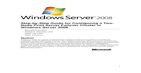 Download Pdf Step By Step Guide For Configuring A Two Node Print Download Pdf Step By Step Guide For Configuring A Two Node Print