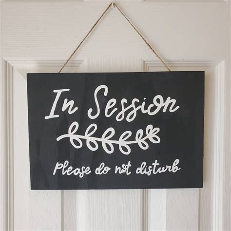 Do Not Disturb Sign In Session Custom Office Decor Etsy