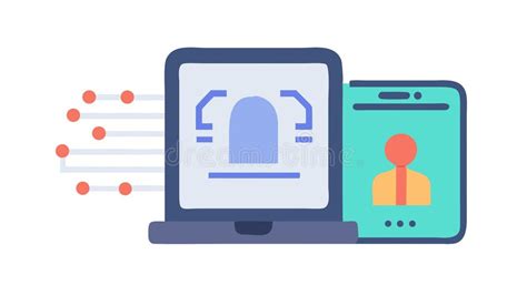 Laptop And Smartphone Connected Device Sync Vector Design Generative