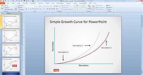 Free Simple Growth Curve For PowerPoint Free PowerPoint Templates SlideHunter Com