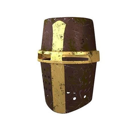 3d Model Crusader Helmet V1 011 Vr Ar Low Poly Cgtrader
