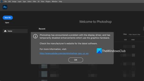 Fix Photoshop Not Enough RAM Error