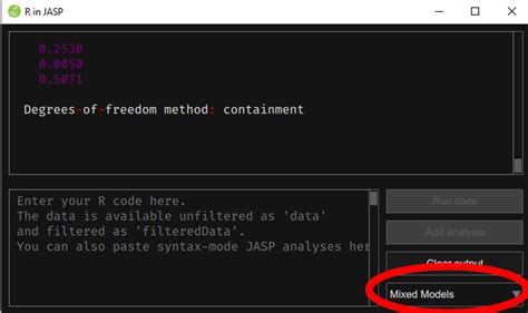 Covariance Structure In Jasp Linear Mixed Model — Forum