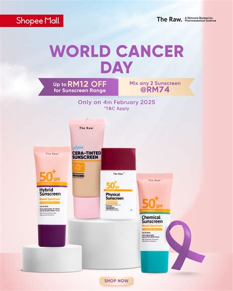 The Raw ® Official Protect Your Skin Raise Awareness ☀️🎗️ This World Cancer Day Safeguard