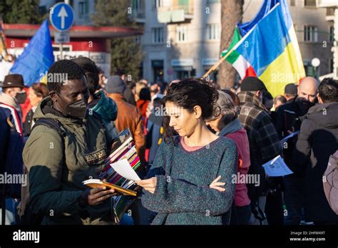 1152022 Demonstration In Piazza San Giovanni In Rome Against Green