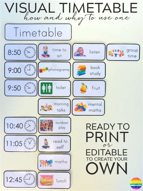 Why And How To Use A Visual Timetable Effectively Artofit