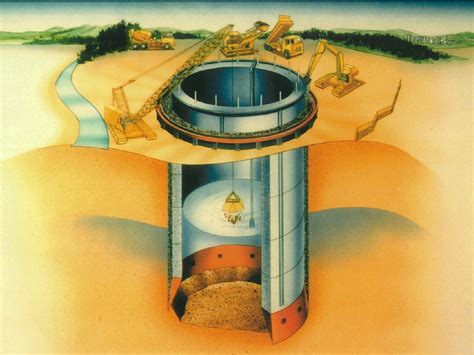 Concrete Caisson Foundation Secantcaisson Walls Soletanche Bachy