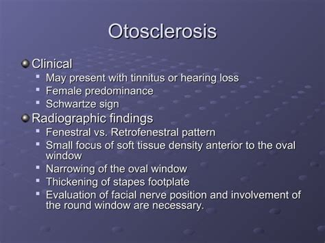 Temporal Bone Lesions Slides 0 40915ppt