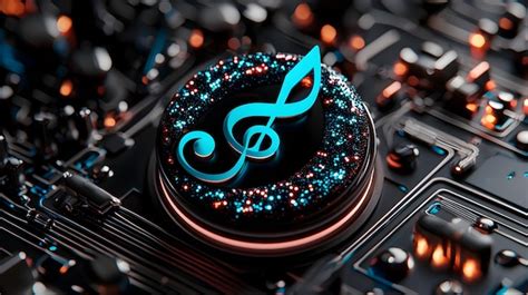 Visualized Music Education Patterns Forming Captivating Digital Imagery Premium Ai Generated Image