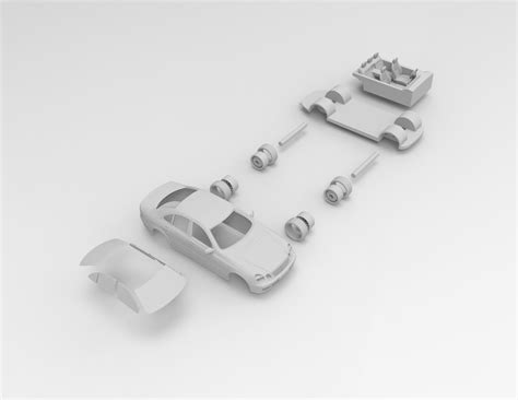 Mercedes Benz E Class 2007 3d Model 3d Printable Cgtrader