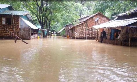 ငါးသိုင်းချောင်း ကွင်းလျှားကျေးရွာက ရေဘေးသင့်ပြည်သူ ၈၀၀ ခန့် အကူအညီလိုအပ်နေ