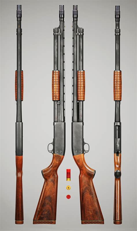 Pump Shotgun Ithaca 37 Game Model Vladimir Ilin Sci Fi Pump