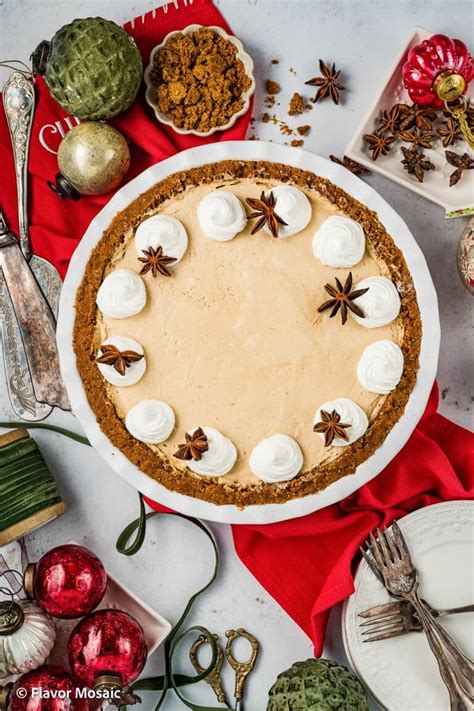 Eggnog Cream Pie No Bake Eggnog Pie Recipe Flavor Mosaic