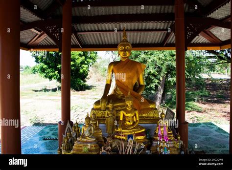 Ancient Shrine For Thai People Travel Visit Respect Praying Blessing