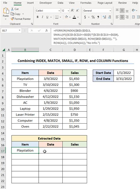 How To Pull Data From A Date Range In Excel 7 Ways