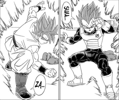 Goku And Vegeta During Training In The Hyperbolic Time Chamber Manga