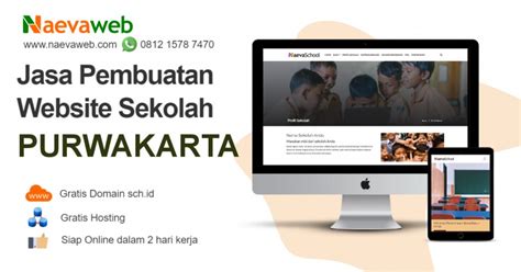 Jasa Pembuatan Website Sekolah Murah Purwakarta NAEVAWEB