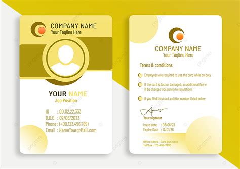 신분증 템플릿 비즈니스 템플릿 Psd 다운로드 디자인 자료 다운로드