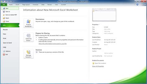 Creating Spreadsheet