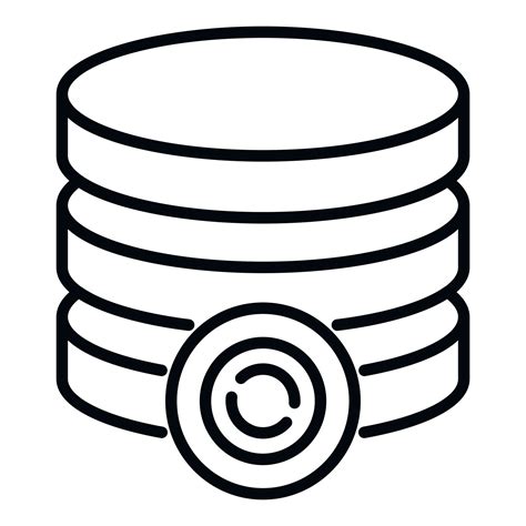 Server Backup Icon Outline Vector Data Cloud 17326428 Vector Art At Vecteezy
