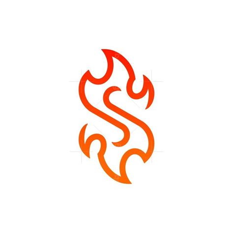 Abstract Letter S Fire Logo Letter S Graphic Design Tutorials