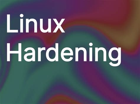 Linux Server Hardened And Secured Based On The Cis Benchmarks Upwork