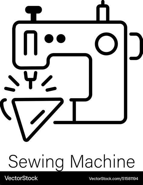 Sewing Machine Royalty Free Vector Image Vectorstock
