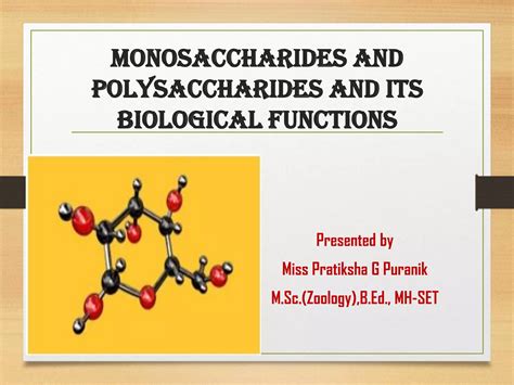 Monosaccharide And Polysaccharide Its Biological Functions Pdf