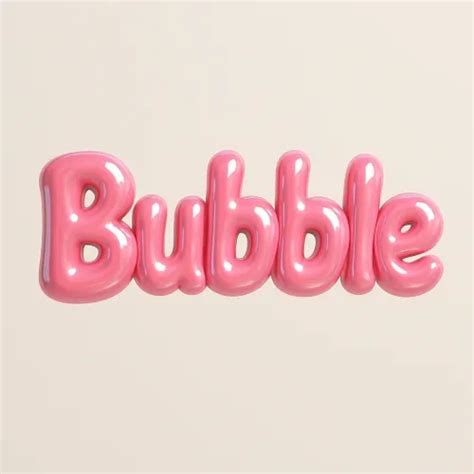 Ai Glossy Bubble Text Effect Generator Aidesign