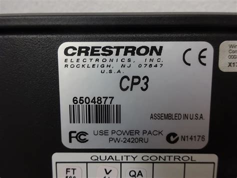 Crestron Cp3 Advanced Control Processor