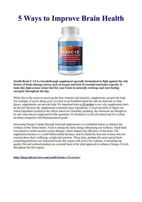 Ways To Improve Brain Health