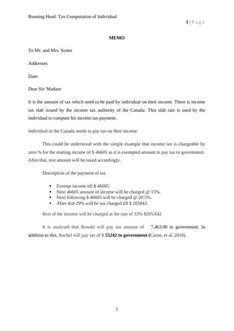 Tax Computation Of Individual Calculation Net Income Taxable Income