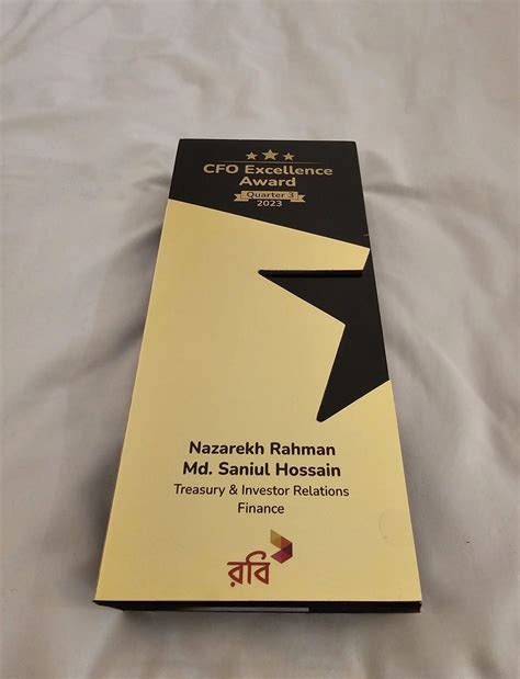 Md Saniul Hossain Rhcsa Rhce Ccna On Linkedin Alhamduliillaah Recieved Cfo Excellence