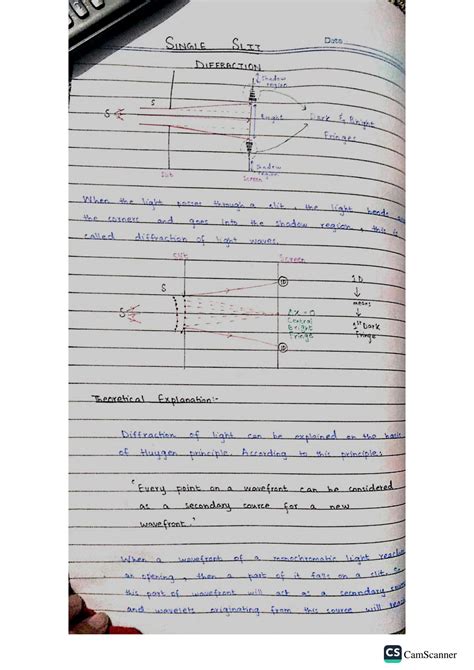 Solution Single Slit Diffraction In Detail Studypool
