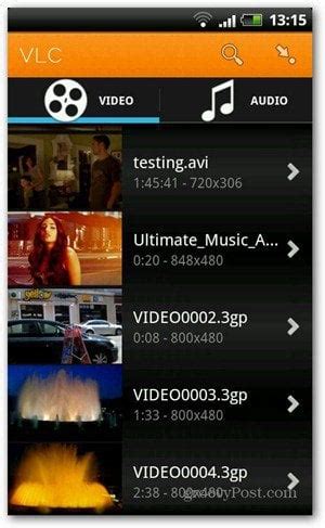 VLC For Android Beta The Screenshot Tour