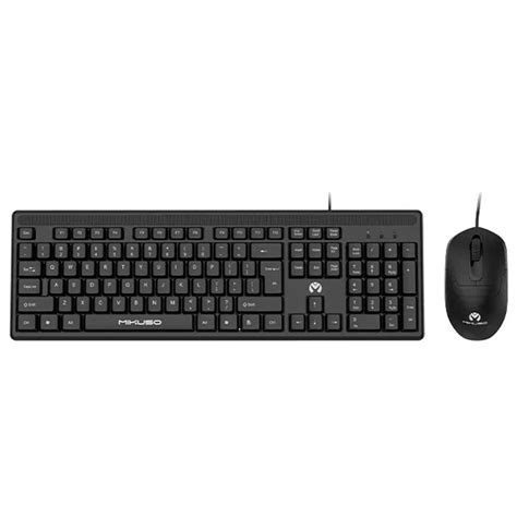 Mikuso Kb C012 Wired Keyboard And Mouse Combo Ergonomic Design Plug And Play For All Windows