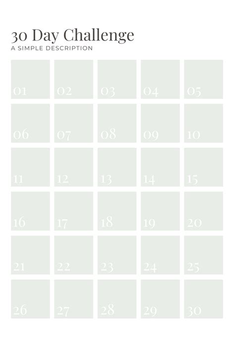30 Day Challenge Boost Your Discipline In Just One Month