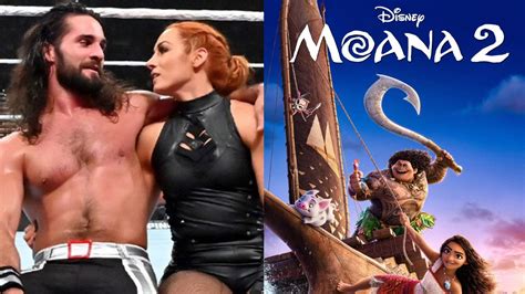 Becky Lynch Seth Rollins And Top Wwe Star Attend Moana 2 Premiere Wrestletalk