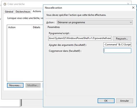 Comment Planifier Un Script Powershell Avec Des Arguments