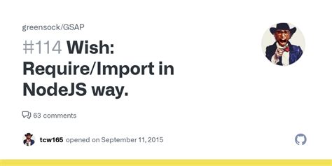 Wish Require Import In NodeJS Way Issue Greensock GSAP GitHub
