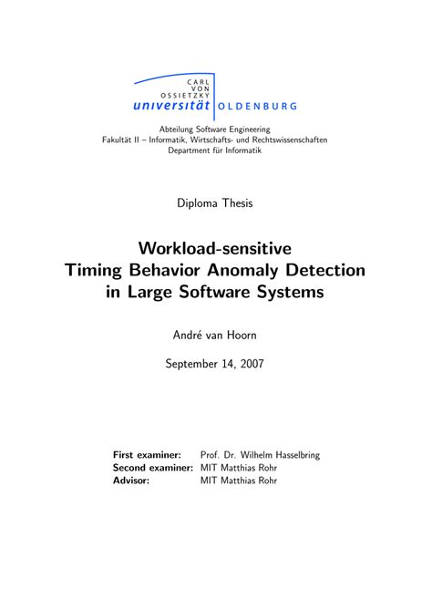 pdf workload sensitive timing behavior anomaly detection in large software systems