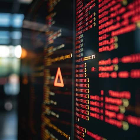 A Closeup Of A Security Breach Notification Alert On A Computer Screen Premium Ai Generated Image