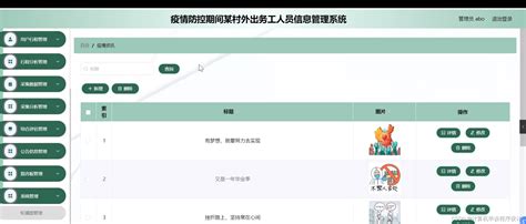 Java毕业设计疫情防控期间某村外出务工人员信息管理系统（springbootmysqljdk18meven）员工外出管理系统 Csdn博客