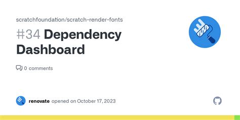 Dependency Dashboard · Issue 34 · Scratchfoundationscratch Render