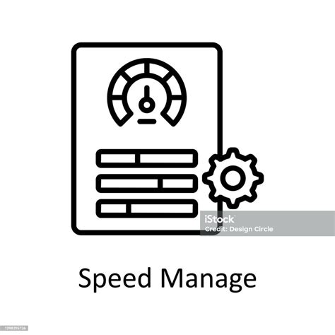 속도 관리 벡터 개요 아이콘 디자인 그림 흰색 배경 Eps 10 파일의 데이터 분석 기호 건강관리와 의술에 대한 스톡 벡터 아트